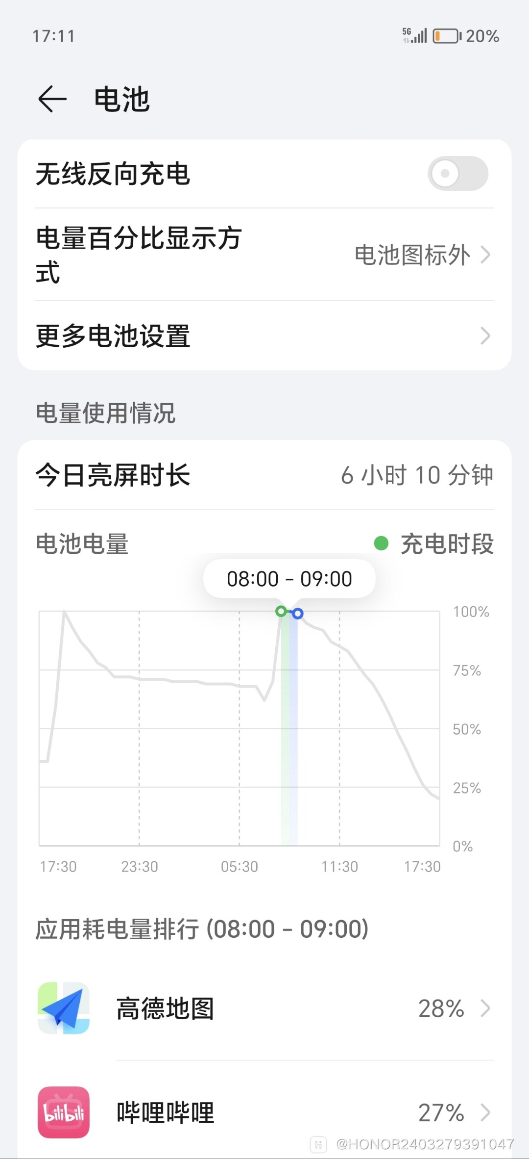 magic6rsr上班一天续航表现-荣耀俱乐部